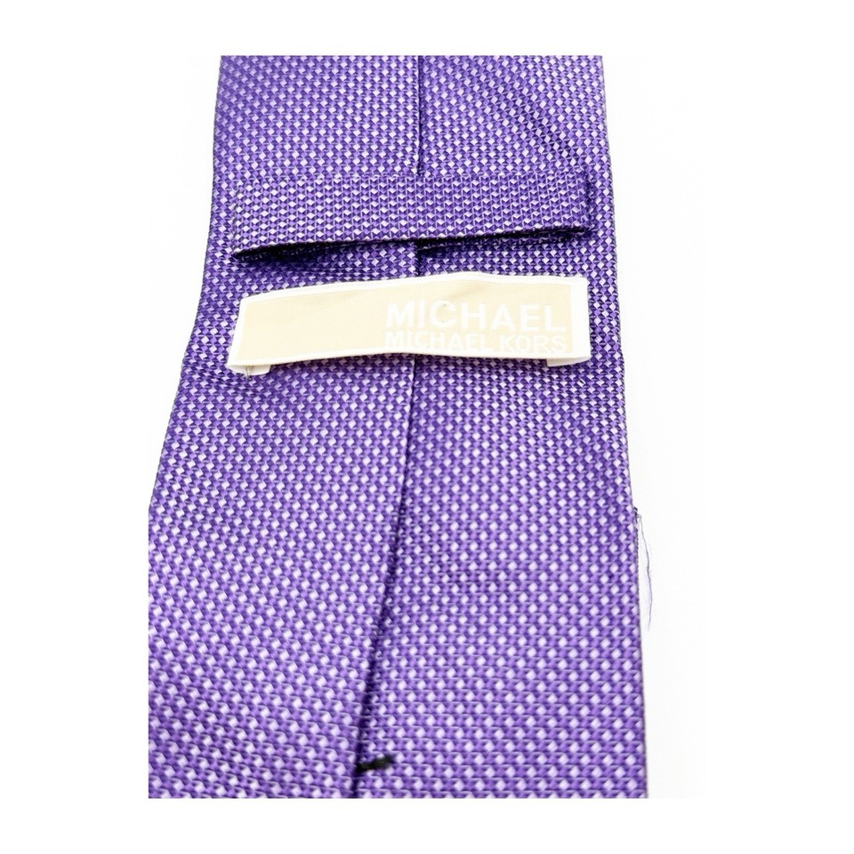 Michael Kors Tie Mens Purple Geometric Diamond Square Print Necktie | eBay