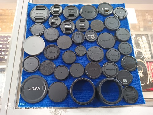 Lot of 38 Assorted Size & Brands Camera Lens Caps | eBay