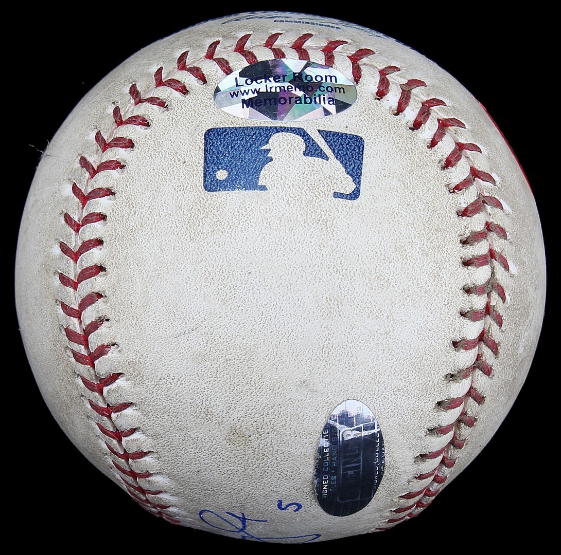 David Wright Signed MLB Ball Game Used 2007 2 Hits Game MLB Steiner ...