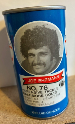 1976 RC Cola Royal Crown 12 oz Soda Can Baltimore Colts JOE EHRMANN #76 ...