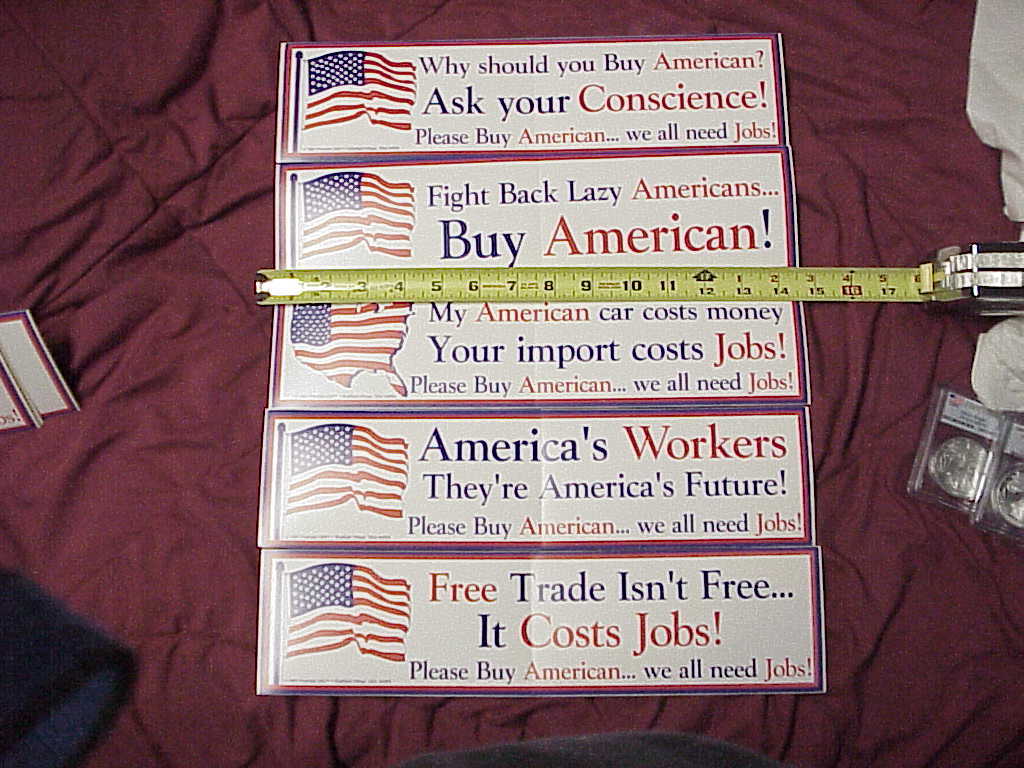 Buy American - America First Bumper Stickers * 18 pack * 18 Different ...