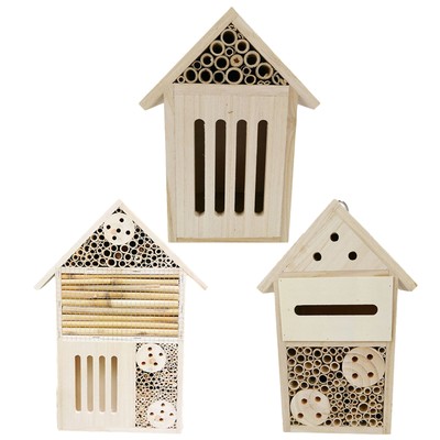Wooden Mason Insect Bee Butterfly House,Insect Hotel,Outdoor Hanging ...
