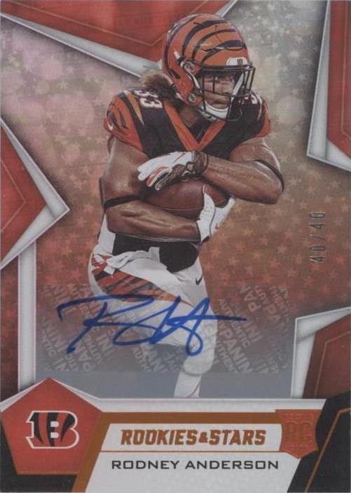 2019 Panini Rookies & Stars - Rodney Anderson #171 Longevity Signatures ...