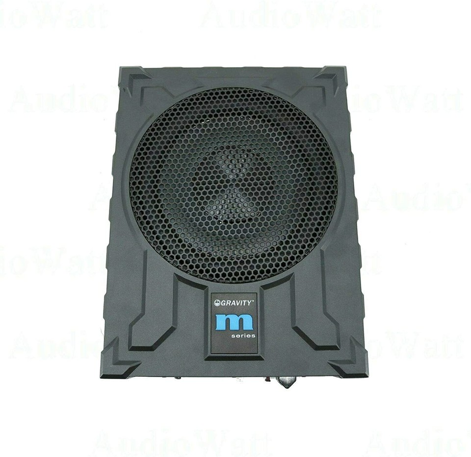 Gravity GRWF10 10" 1200W MAX Power Car Audio Under Seat Subwoofer + Amp ...