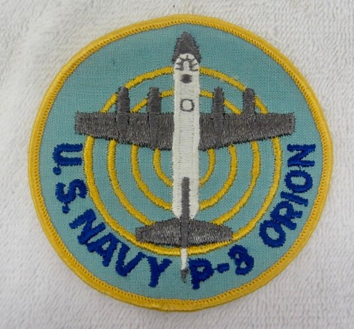 Unusual Nice Vintage U S NAVY P-3 ORION 4" Dia Round PATCH Military ...