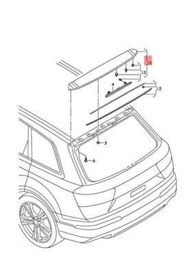 Genuine AUDI Q7 4MB 4MG Spoiler Primed 4M0827933AGRU | eBay