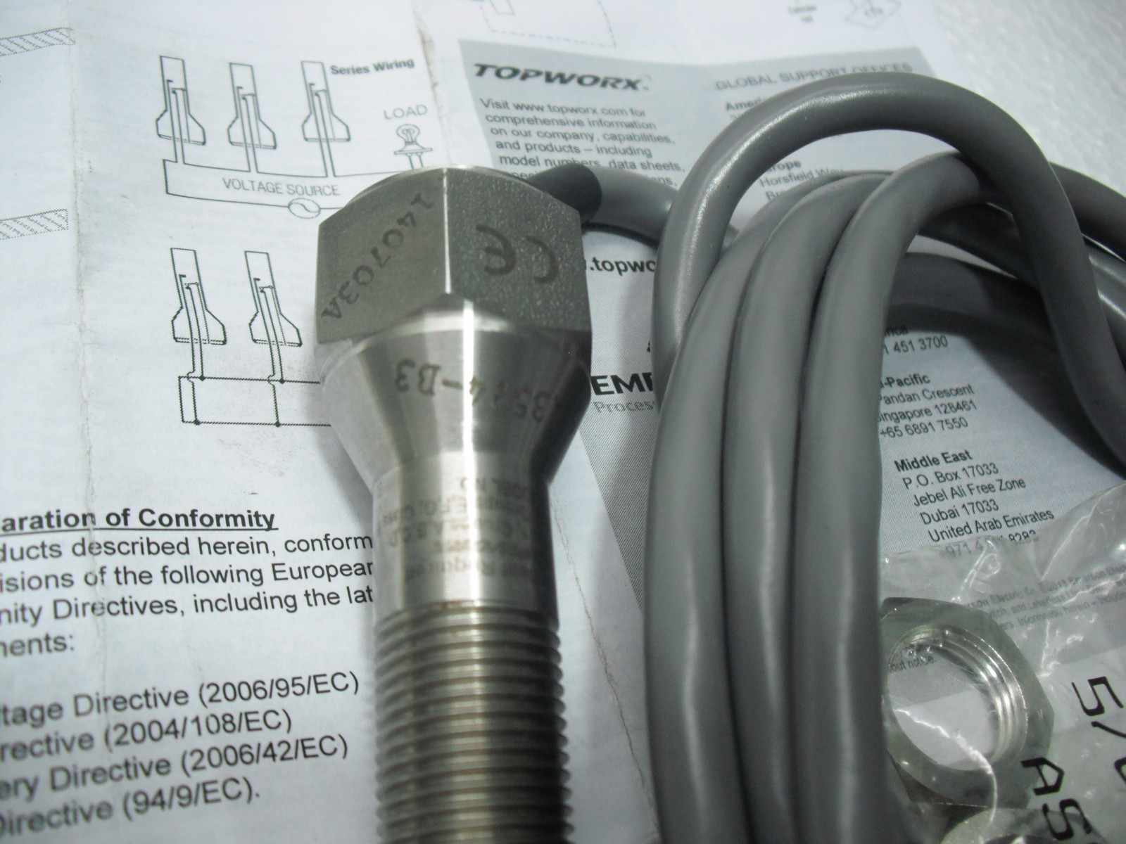 Topworx Go Switch 75-13524-B3 Stripper Pump Stroke Counter Proximity ...