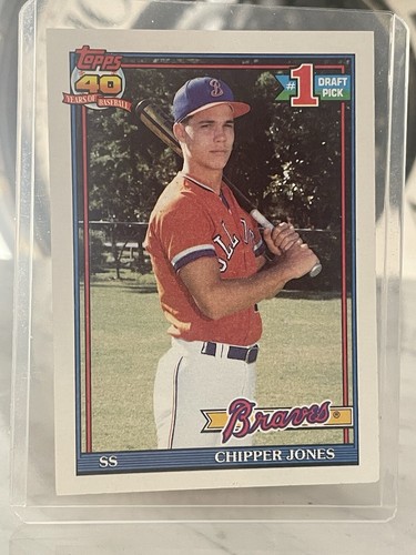 1991 Topps #333 Chipper Jones Card~Great Add To Your Collection!~ | eBay