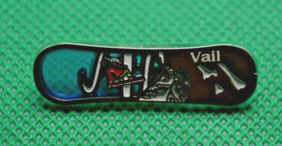 Vail Ski Resort Colorado Silver Snowboard Ski Pin | eBay