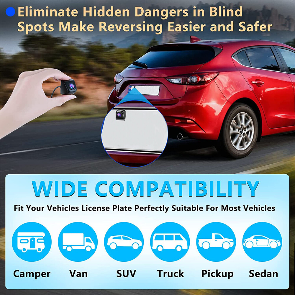 Reverse Camera Reversing Camera Car Backup Rear View Kit Waterproof ...