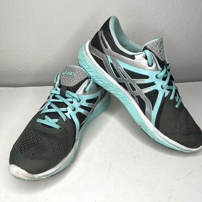 Asics Training Fluid Axis Gel Anar Womens Grey Blue Athletic Shoes size ...