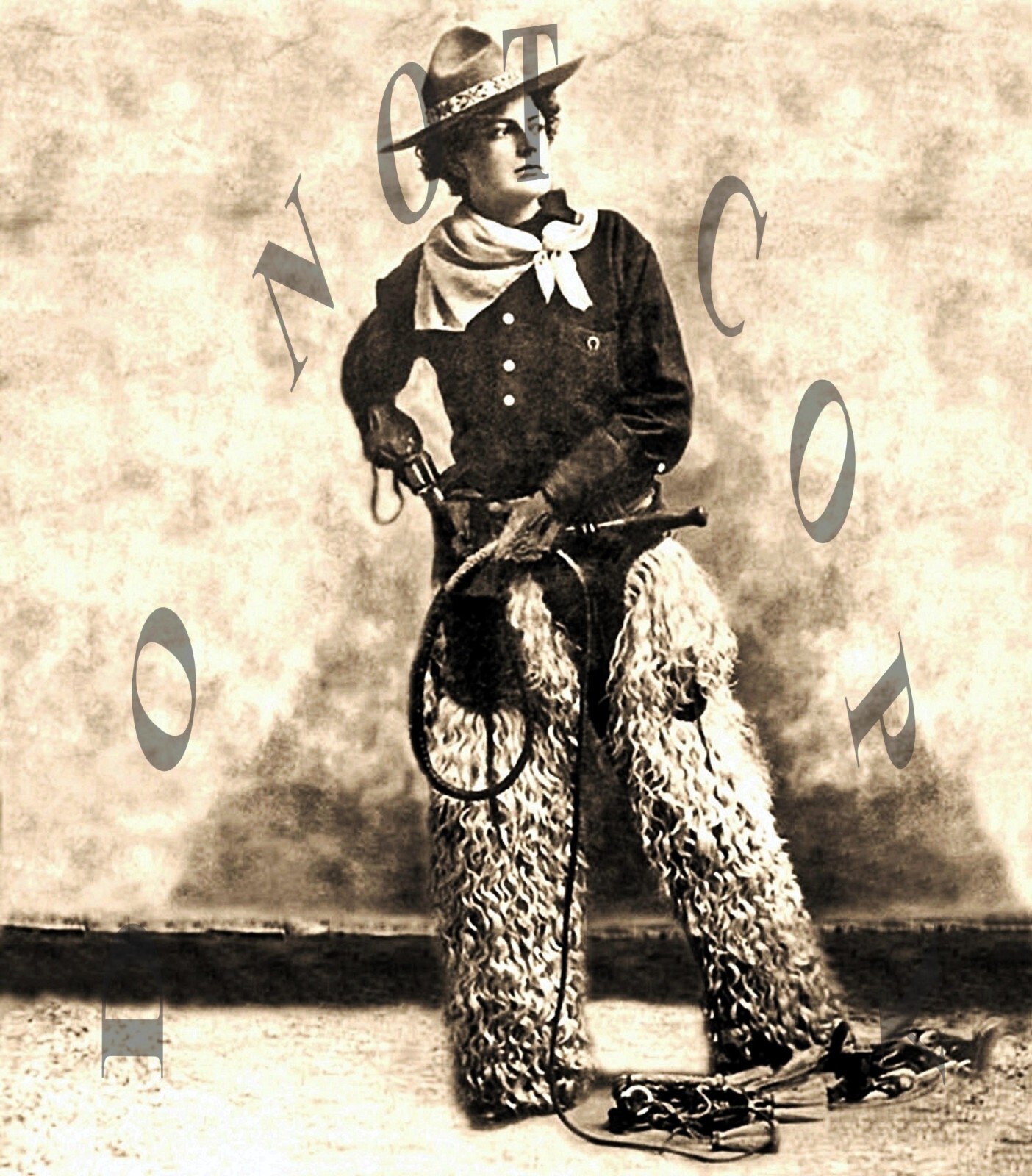 ANTIQUE REPRODUCTION 8X10 PHOTOGRAPH PRINT WESTERN COWGIRL WOMEN WOOLY ...