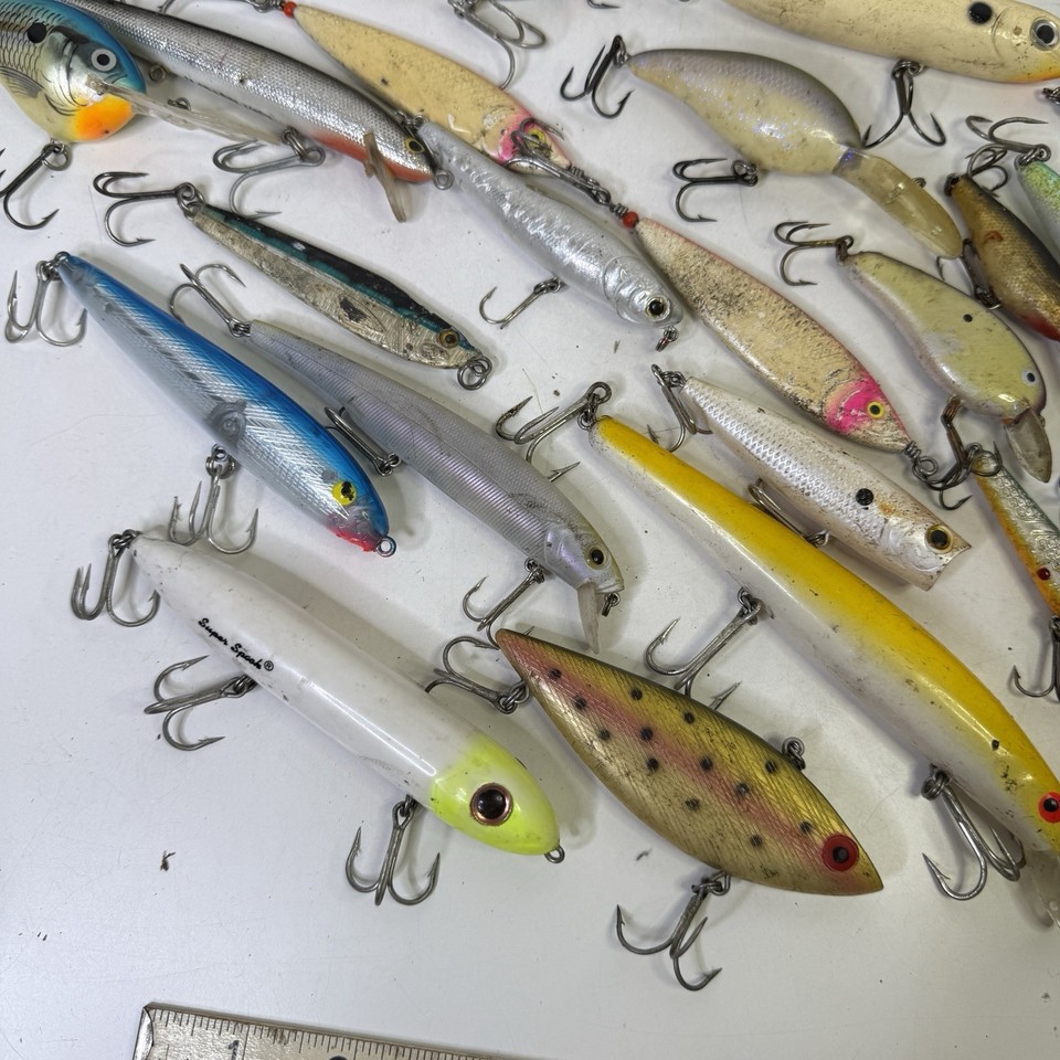 Lot of 50 Rapala Haddon Cordell Smithwick Fat Rap Crankbait Fishing ...