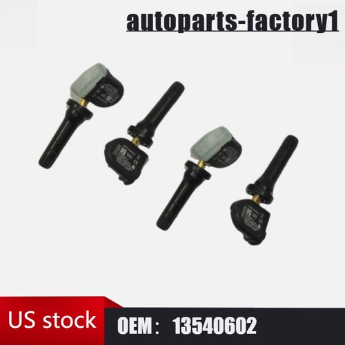 Set of 4 Complete OEM 13540602 Snap-In TPMS Tire Pressure Sensors Fit ...