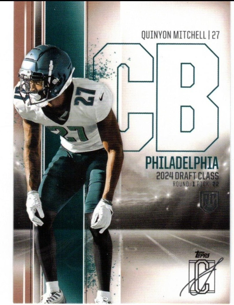2024 Topps Signature Class - Rookies Quinyon Mitchell #165 Red & Yellow ...