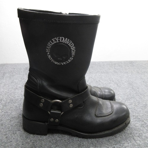 Harley-Davidson Boots Mens Size 10 Skull Engineer Motorcycle Harness ...