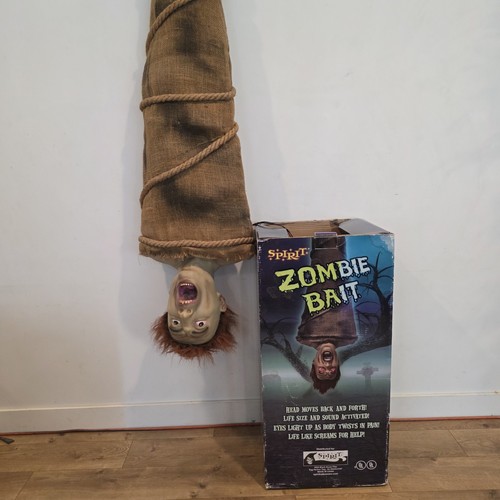 2011 Spirit Halloween Zombie Bait Animatronic Animated Prop with Box ...