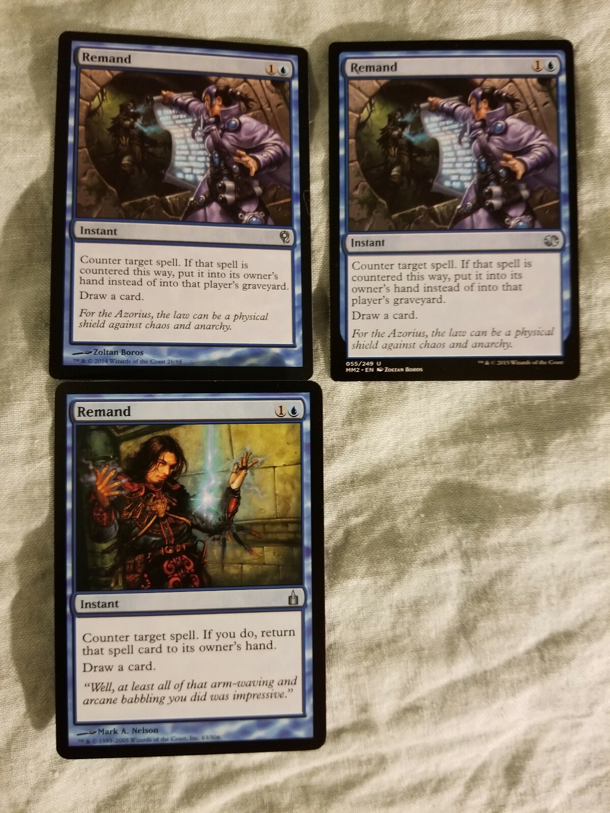 x1 Remand - Ravnica/Duels/MM - LP - Magic the Gathering (MTG) (3 ...