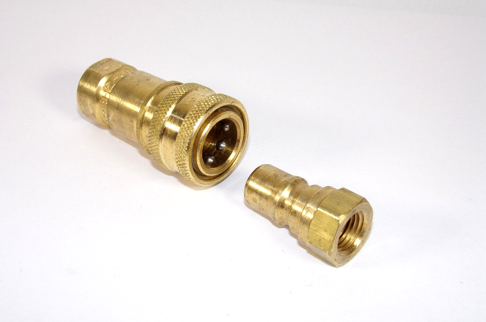 Parker Hydraulic Quick Connect BH2-60 Coupling with BH2-61 Nipple 1/4 ...