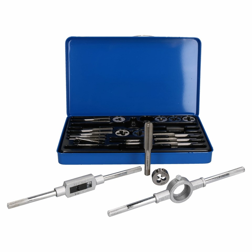 Whitworth Tap and Die Set BSW British Standard 23pc Rethreading Thread ...