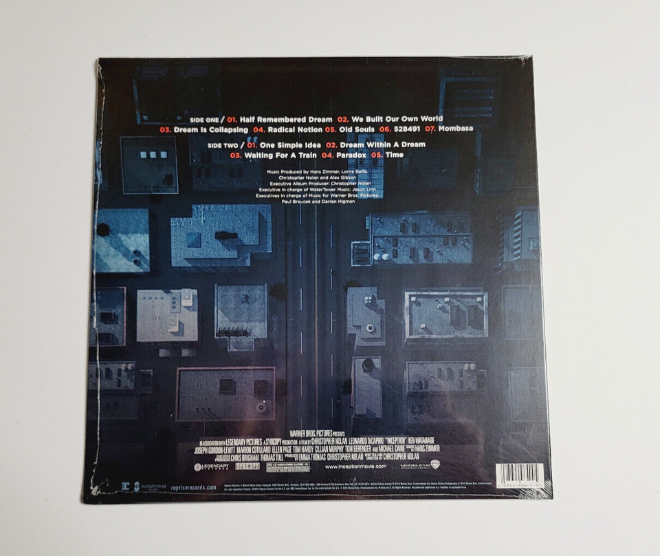 Hans Zimmer Inception Clear Vinyl LP Soundtrack Score Rare 2015 OST ...