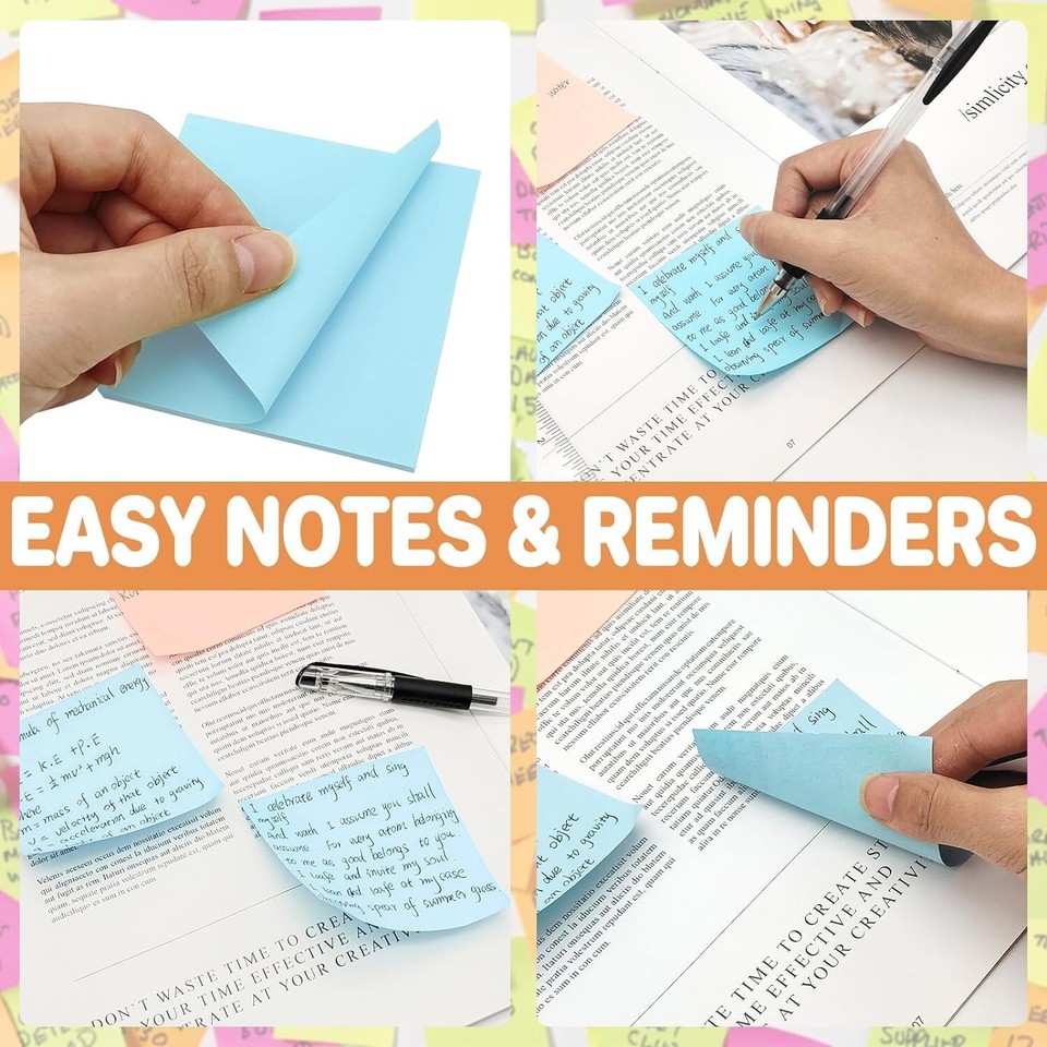 Post It Notes Pop-Up, Sticky Notes, 3X3 Inches, 9 Pads, Bright Colors ...