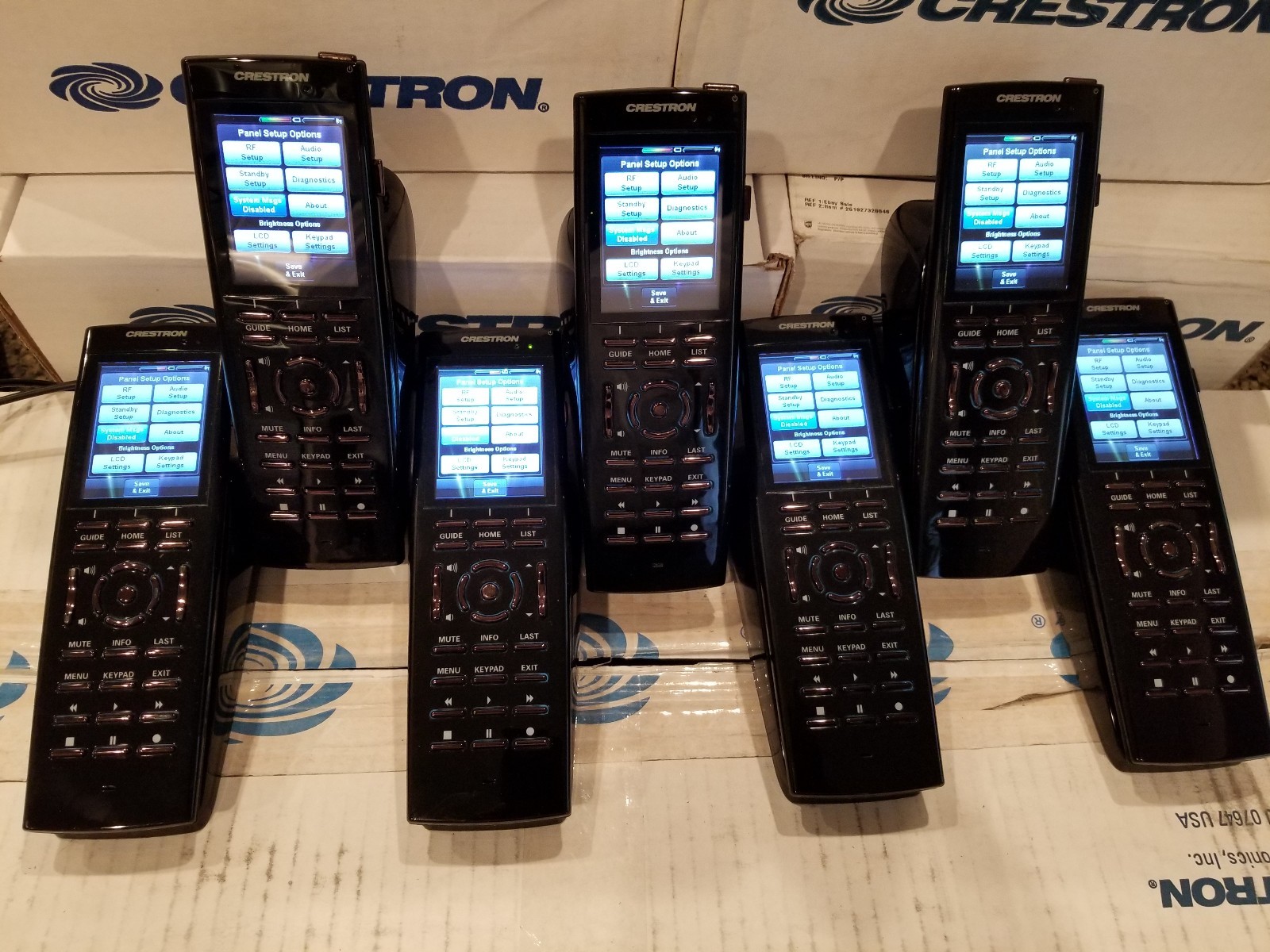 Crestron MTX-3 Handheld Wireless Touch Screen remote with DS Dock and ...