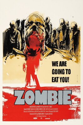 Zombie movie poster (d) - Lucio Fulci, Horror - 11 x 17 inches | eBay ...