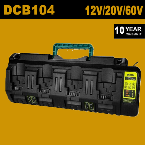 For DEWALT DCB104 XR 4-Port Multi Fast Battery Charger 12V/20V Lithium ...