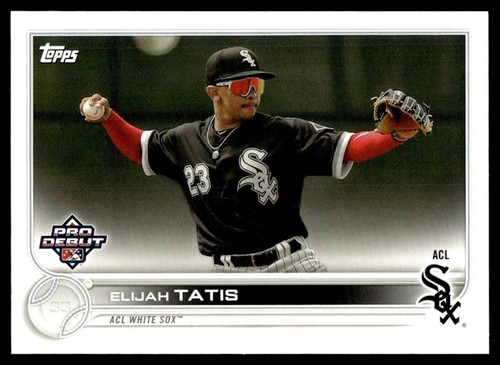 2022 Topps Pro Debut Elijah Tatis Rookie A95 ACL White Sox #PD-124 | eBay