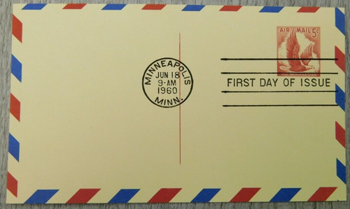 First Day Of Issue Air Mail Minneapolis Minn. 1960 Vintage Stamp ...