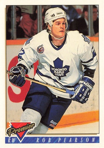 Rob Pearson 1993 Topps Premier #137 Toronto Maple Leafs | eBay