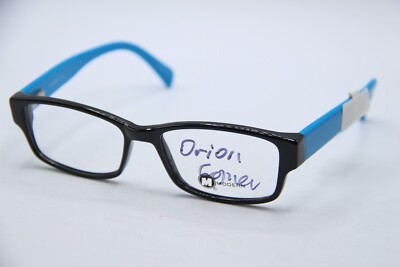 NEW MODERN CHILL BLACK BLUE AUTHENTIC DESIGNER FRAMES EYEGLASSES 51-17 ...