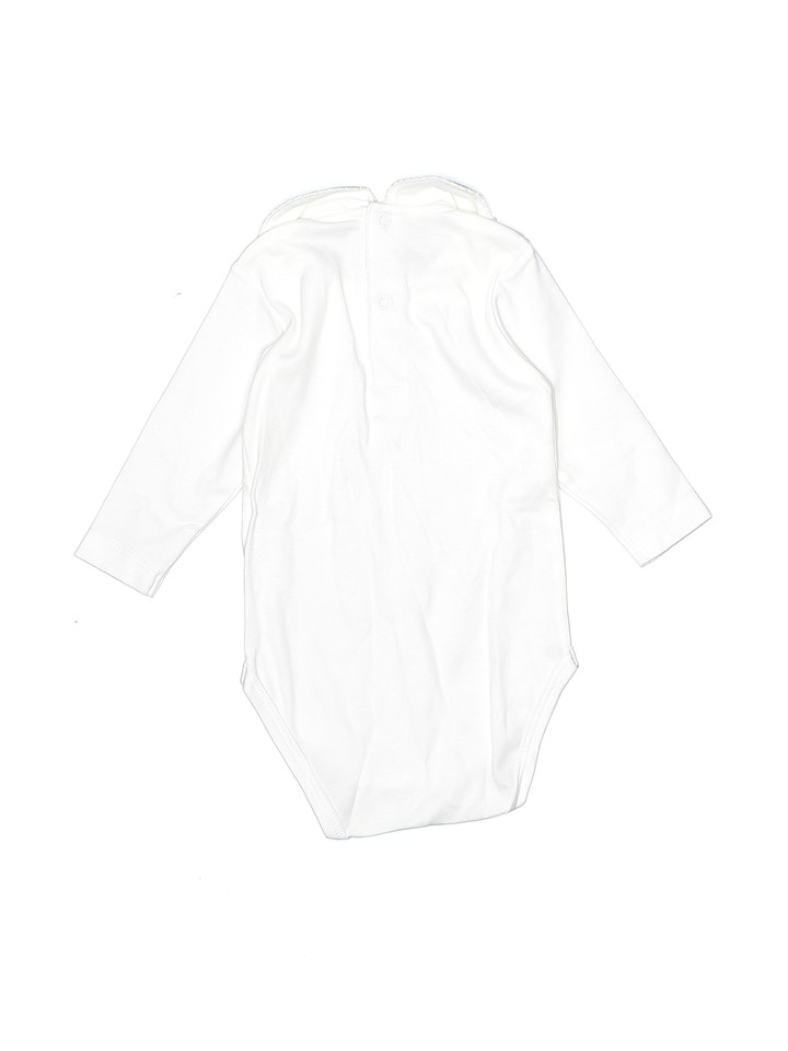 NWT Hug Me First Girls White Long Sleeve Bodysuit 6 Months | eBay