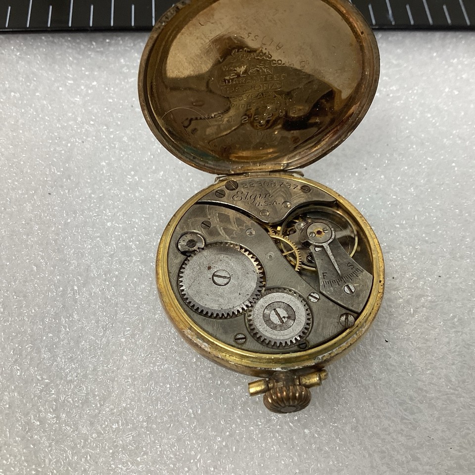 elgin gold pocket watch Running Pw53 | eBay