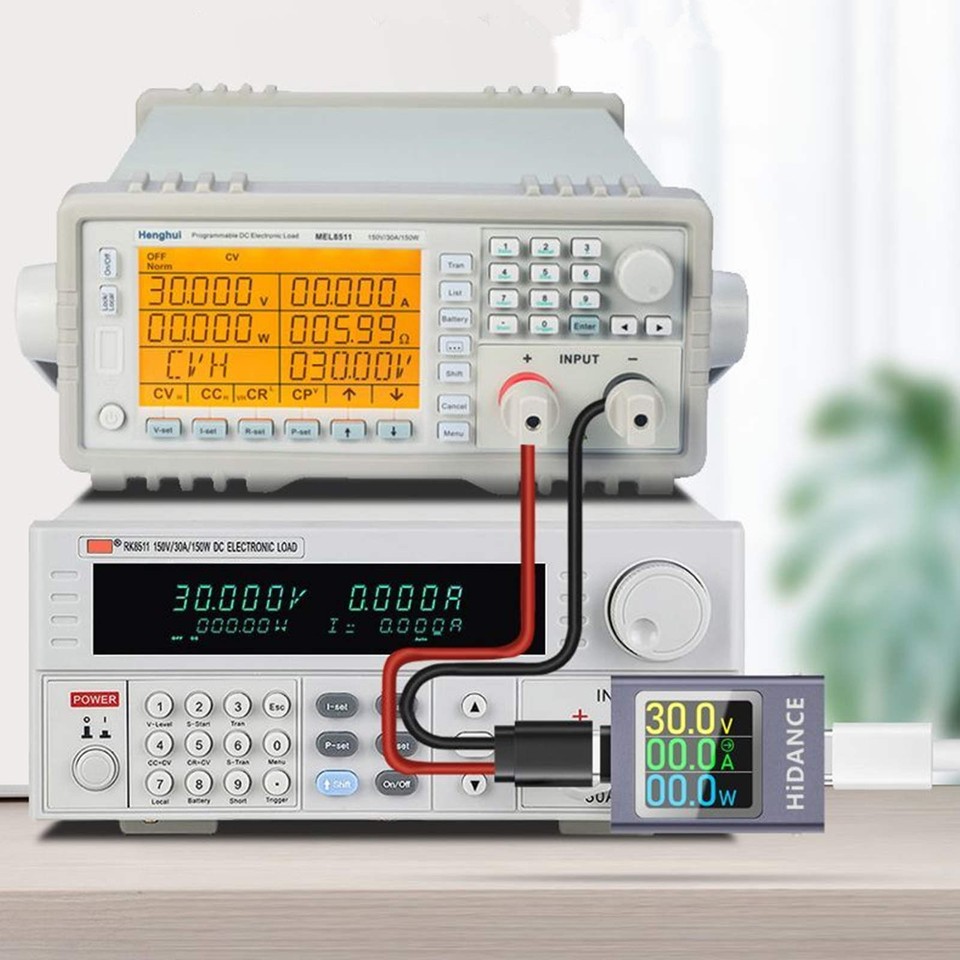 High Precision USB C Power Meter Tester Voltage Current for PD QC Fast ...