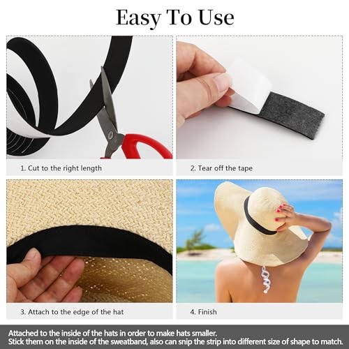 Hat Tape Roll 80" Hats Size Reducer Insert Foam Filler Cap Sizing Tape ...