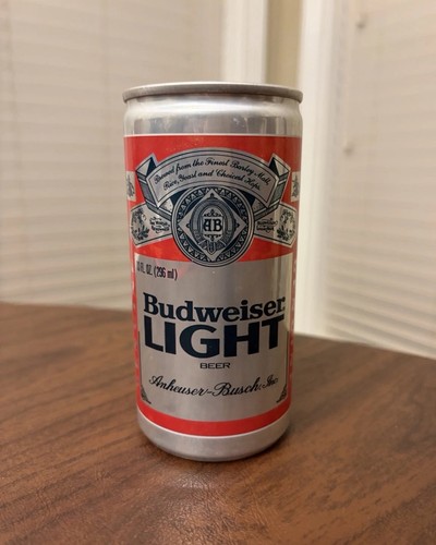 Vintage Budweiser Light Beer Can Bud Light Collectible Busch 10oz Pull ...