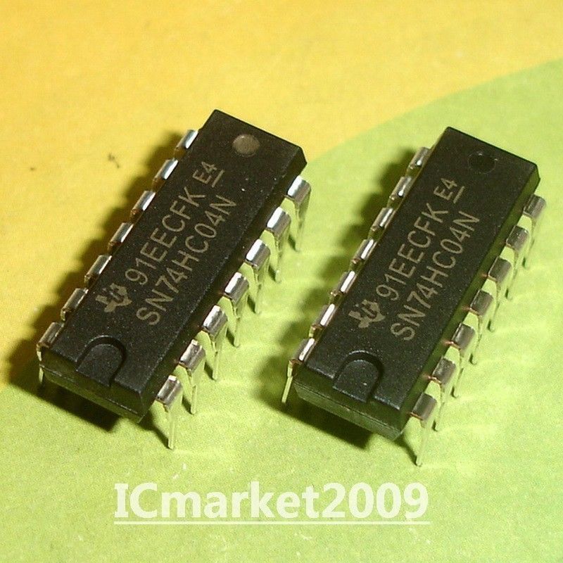 50 PCS SN74HC04N DIP-14 74HC04N 74HC04 HC04 Hex Inverters 14-PDIP Chip ...