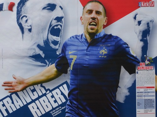 FRANCK RIBERY - A2 Poster (XL - 42 x 55 cm) - Fußball Clippings Fan ...