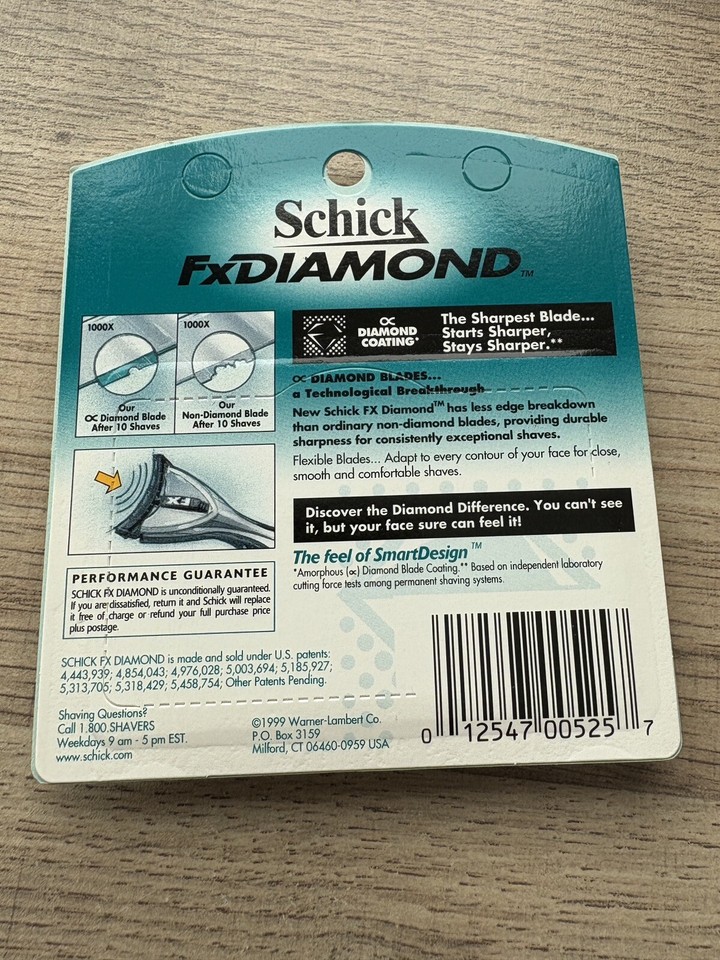 Schick FX Diamond Razor Refill Blades - 1 Pack, 5 Cartridges New | eBay