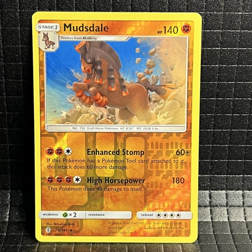 Mudsdale #76/145 Guardians Rising Reverse Holo Rare Pokemon Card | eBay