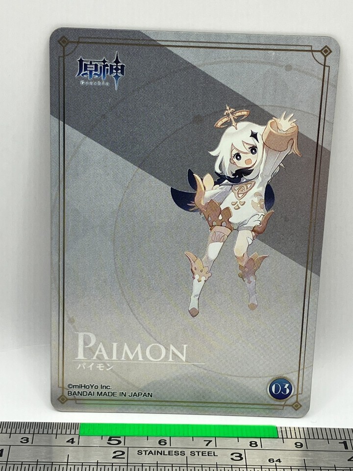 Paimon - Genshin Impact Wafer Card 03 miHoYo BANDAI TCG Japanese #189 ...
