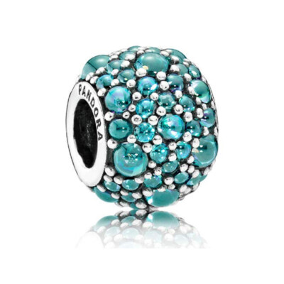 Pandora Teal Shimmering Droplets Charm 791755mcz | eBay