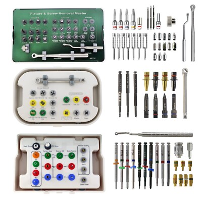 Fixture & Fractured Screw Removal Kit Implant NeoBiotech SR MCT FSRK-02 ...