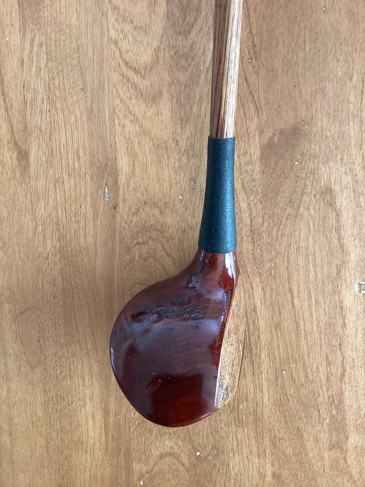 Antique Hickory Wood Shaft AJ Reach 15* Long & Heavy Spoon Golf Club | eBay