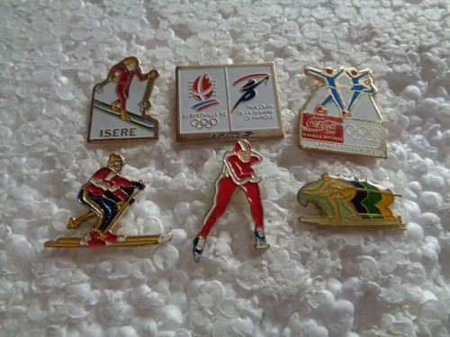 Job lot of 6 winter sports winter olympics related metal lapel pins | eBay