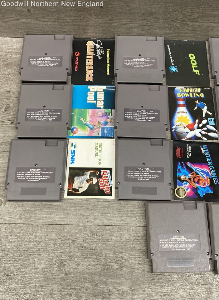 Lot of 15 Nintendo NES Video Game Carts Mario 3 Tetris Platoon Ultima ...