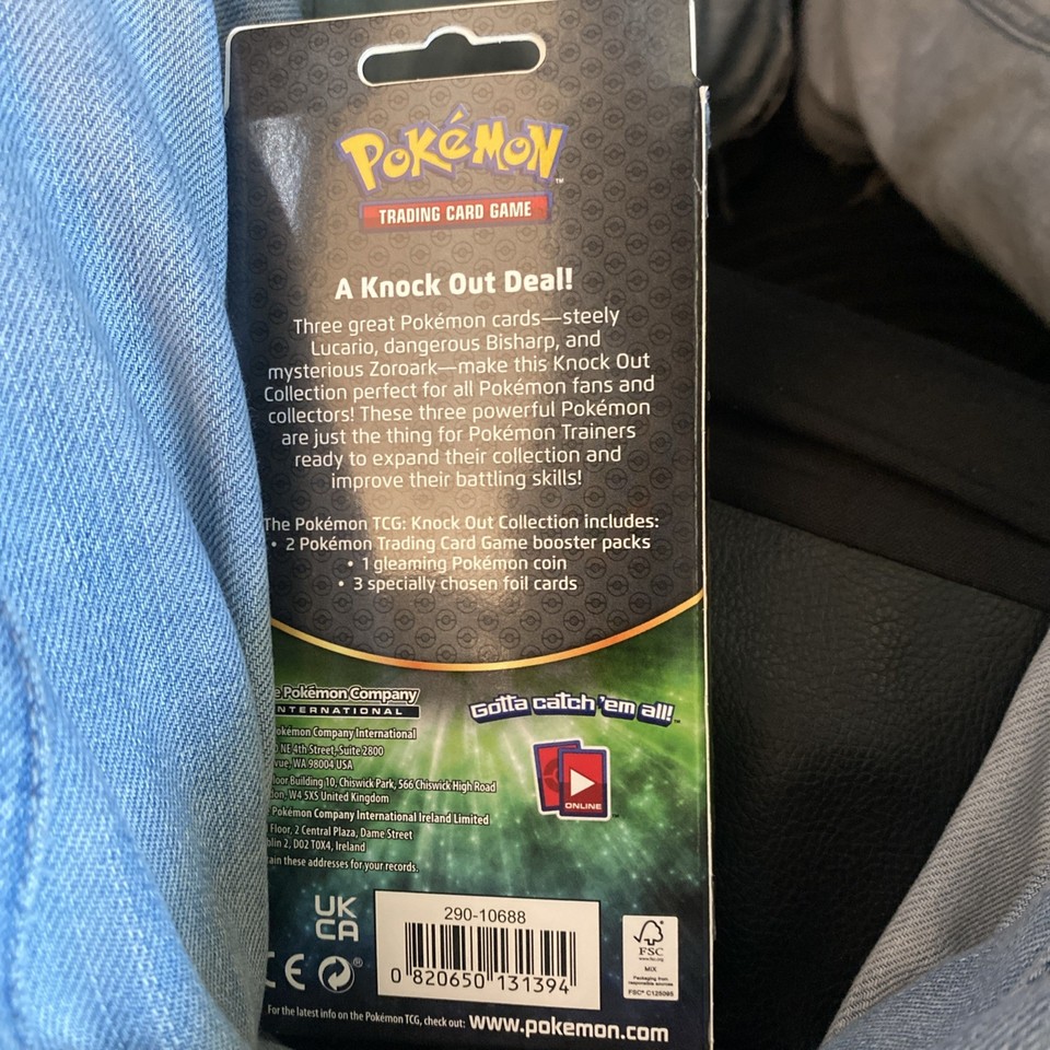 2017 Pokemon Knockout Collection Lucario 2 Packs Inside + Promo Card ...