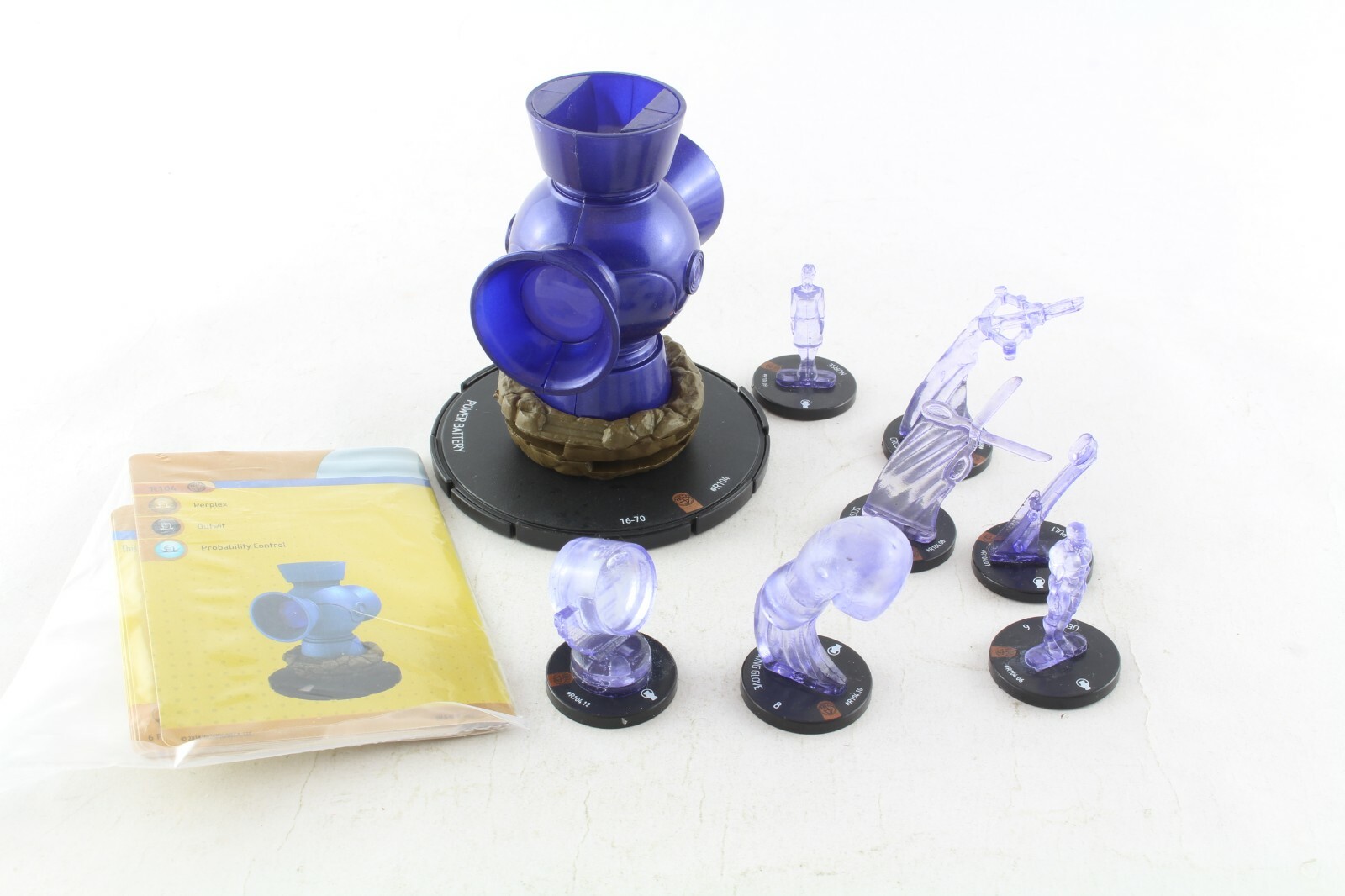 Heroclix Indigo Tribe Power Battery Ring 7 Constructs & Cards War Of ...